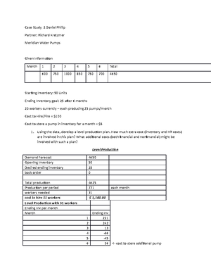 OPC Case Study 4 - IER 360 Daniel Philip and Richard Kretzmer Case ...