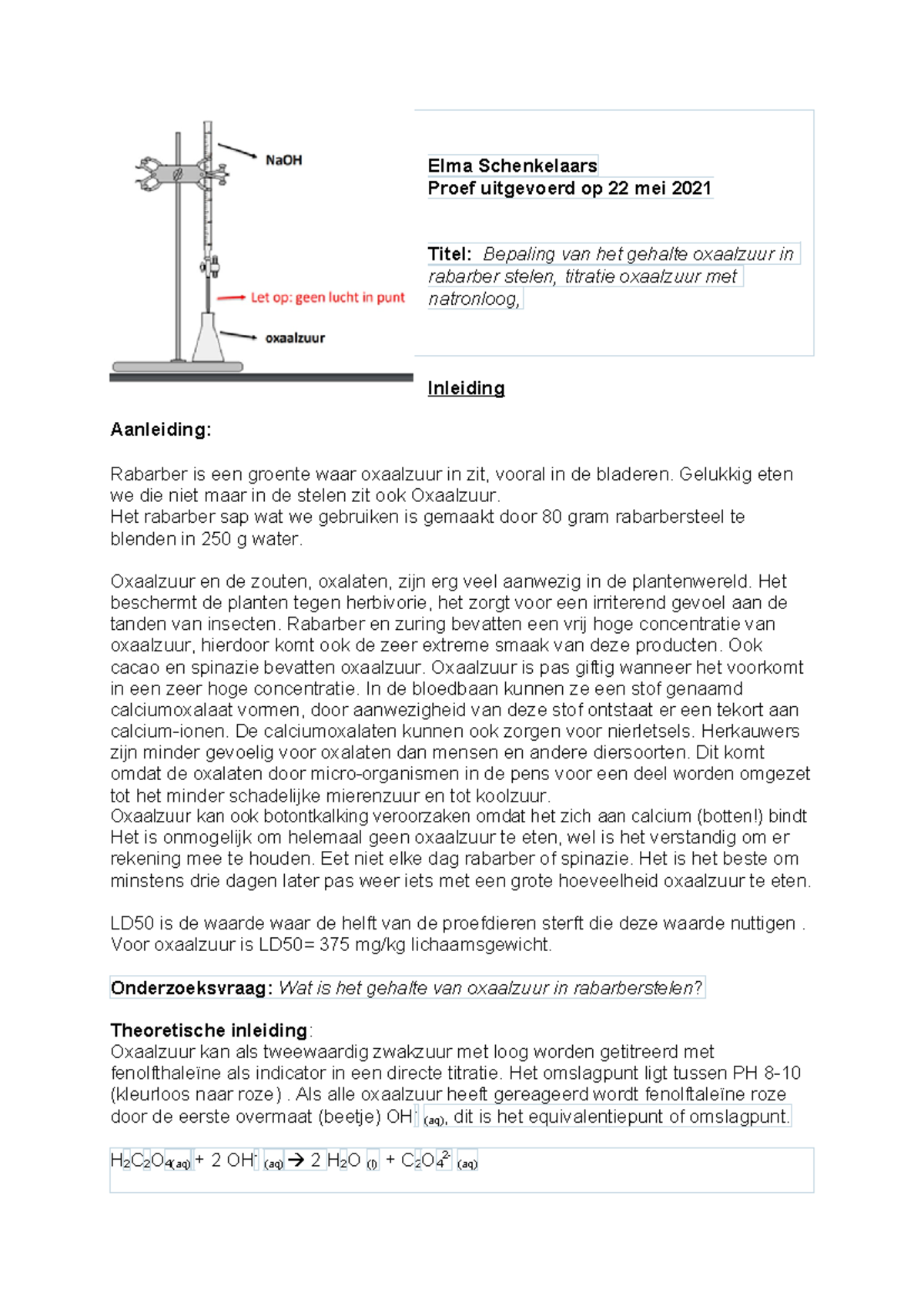 Goede-voorbeeld-verslag - Elma Schenkelaars Proef uitgevoerd op 22 mei ...