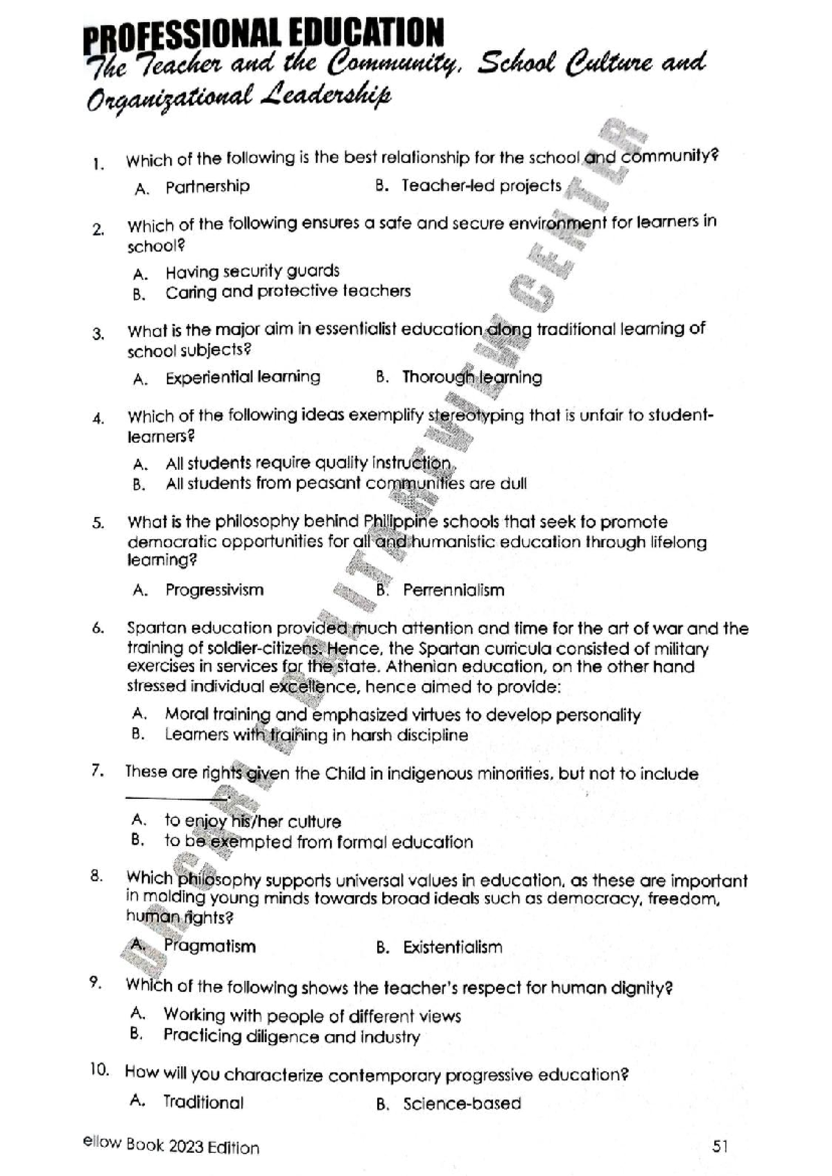 Prof Ed - Prof ed - PROFESSIONAL EDUCATION The Teacher and the ...