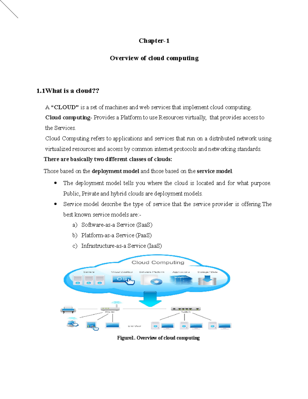 Ch-1 - Chapter- Overview of cloud computing 1 is a cloud?? A “CLOUD" is a set of machines and ...