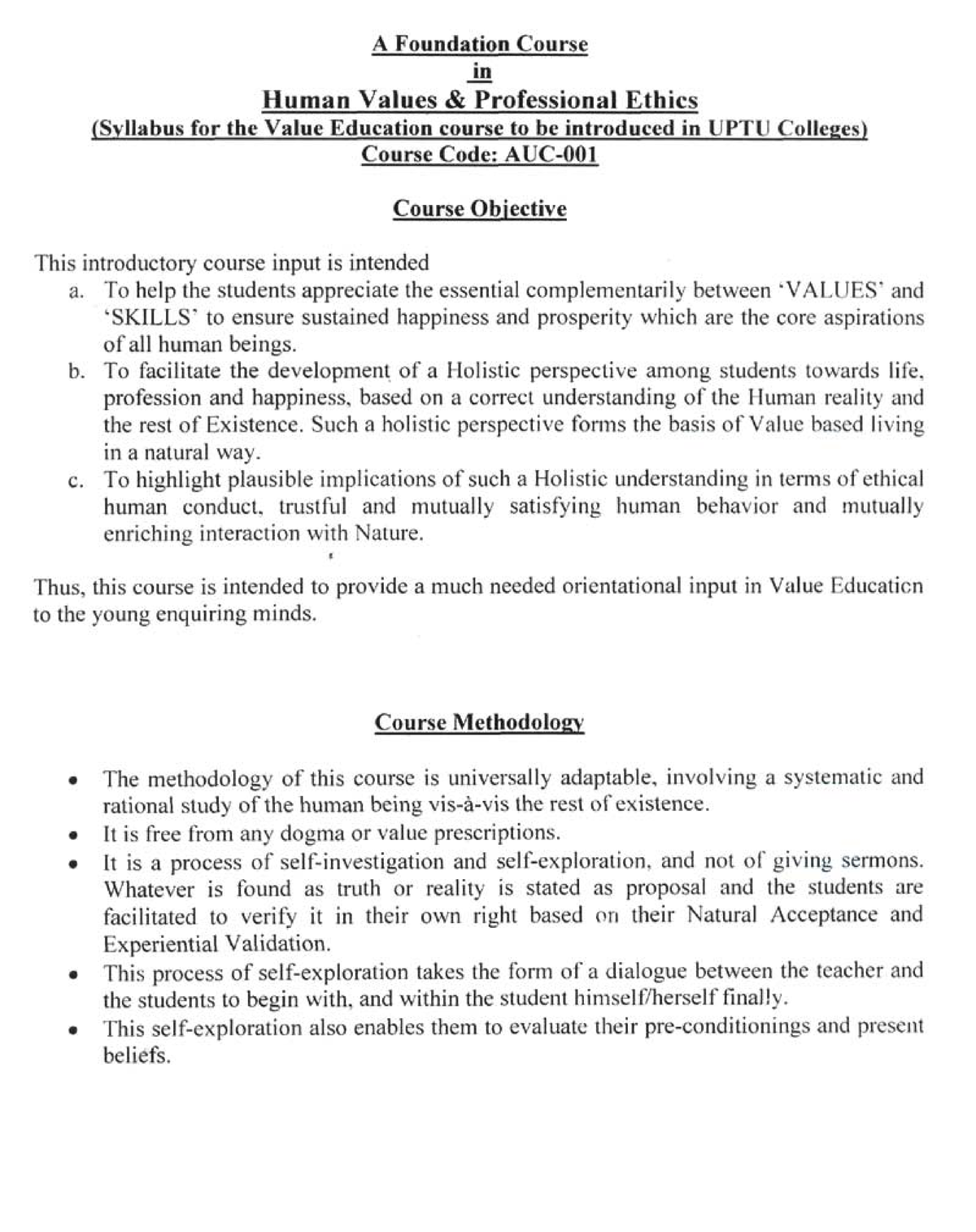 Human values notes for mba student aktu Lucknow cover all topics have a ...