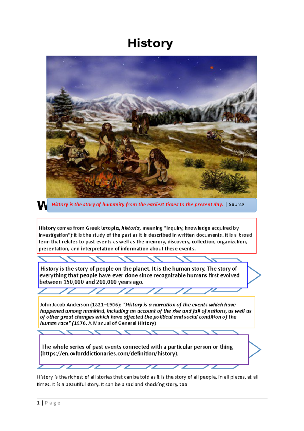 What is History complete notes - Copy - History History is the story of ...