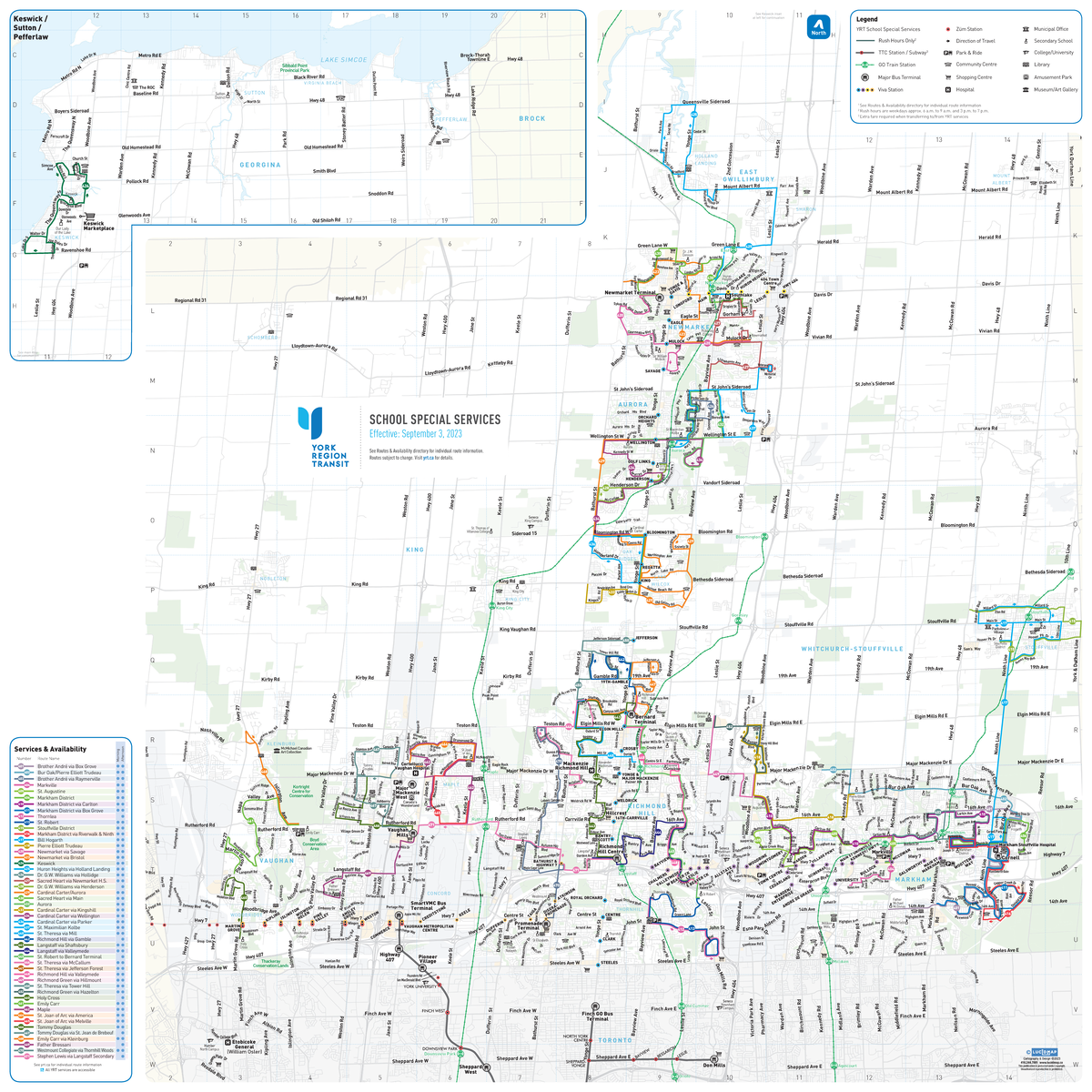 YRT-System-Map School-Special Sep2023 - McMichael Canadian Art ...