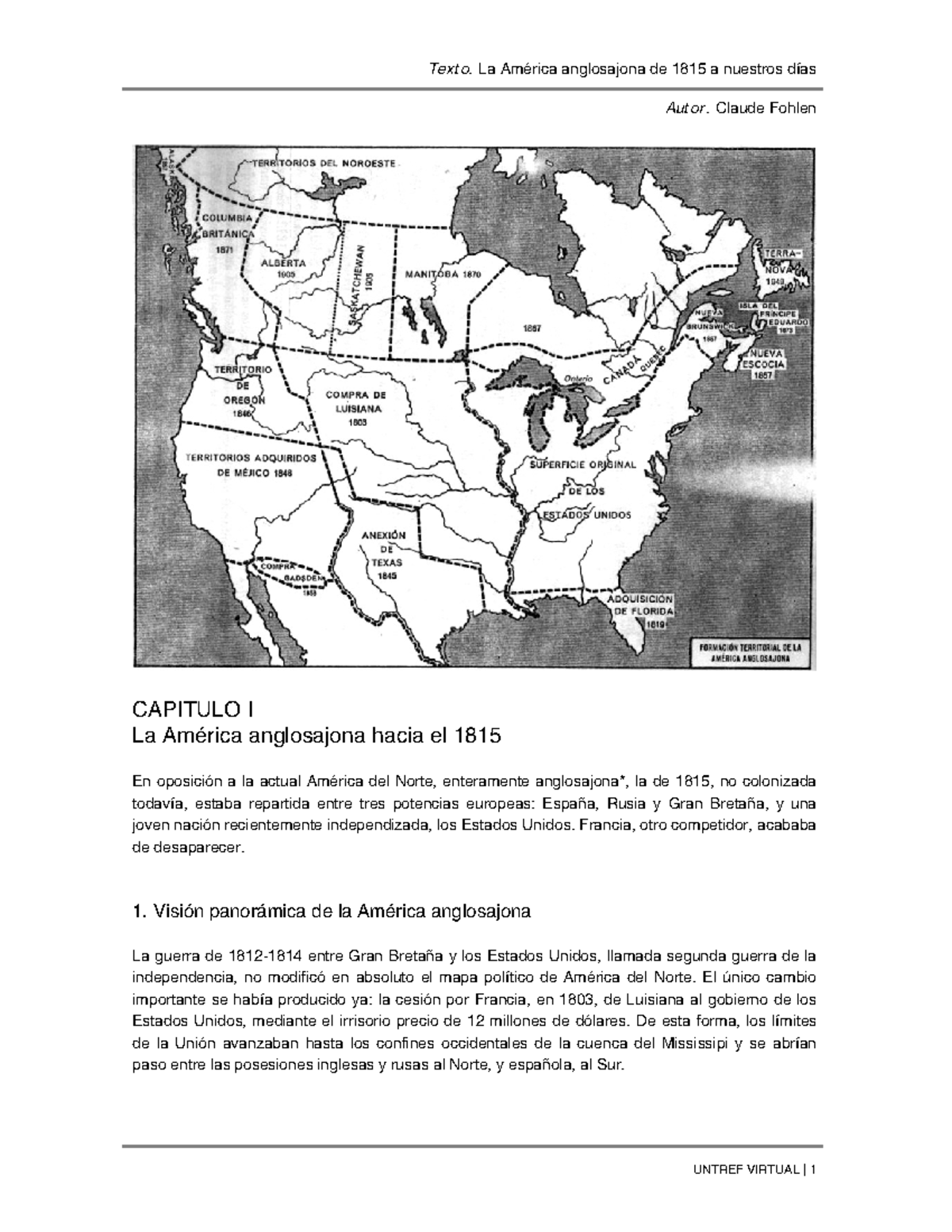 La América anglosajona de 1815 a nuestros días - Claude Fohlen - Autor ...
