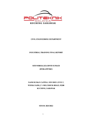 Sand replacement laboratory report - POLITEKNIK KUCHING SARAWAK BEG ...