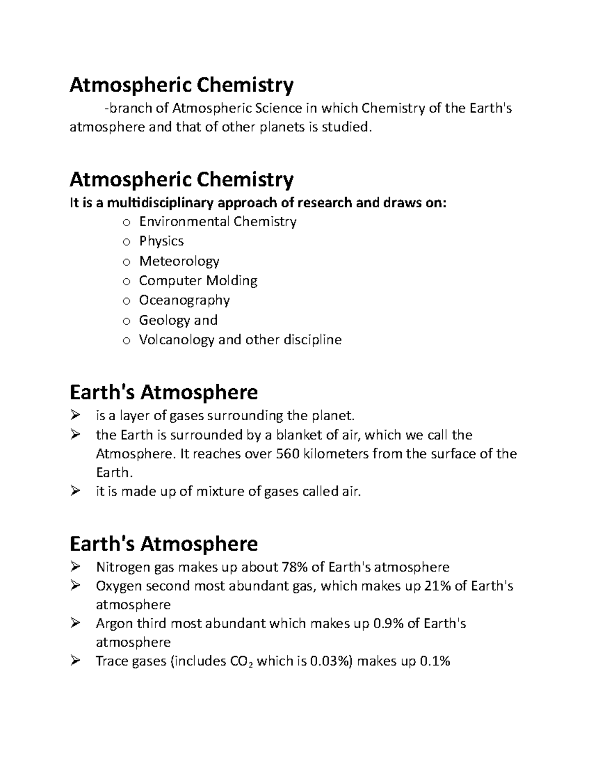 Atmospheric Chemistry- Atmospheric ChemistryAtmospheric ...