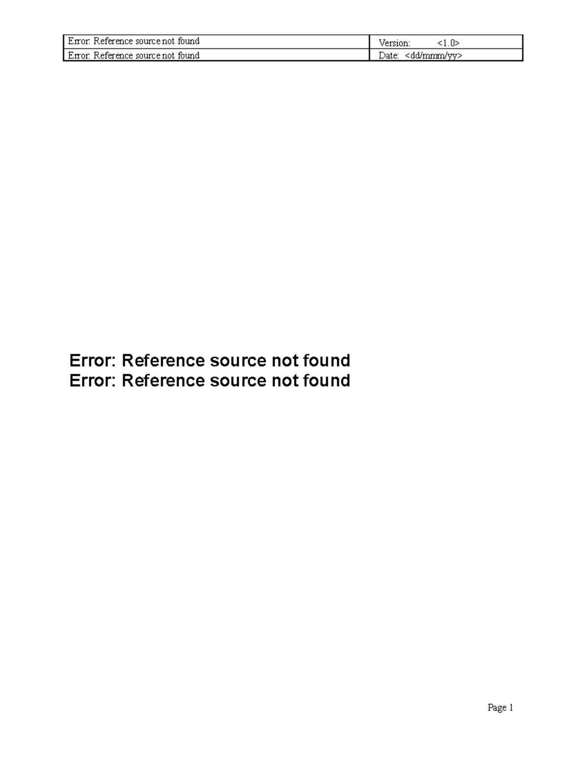 SRS - Format example - Error: Reference source not found Date: Error: Reference - Studocu