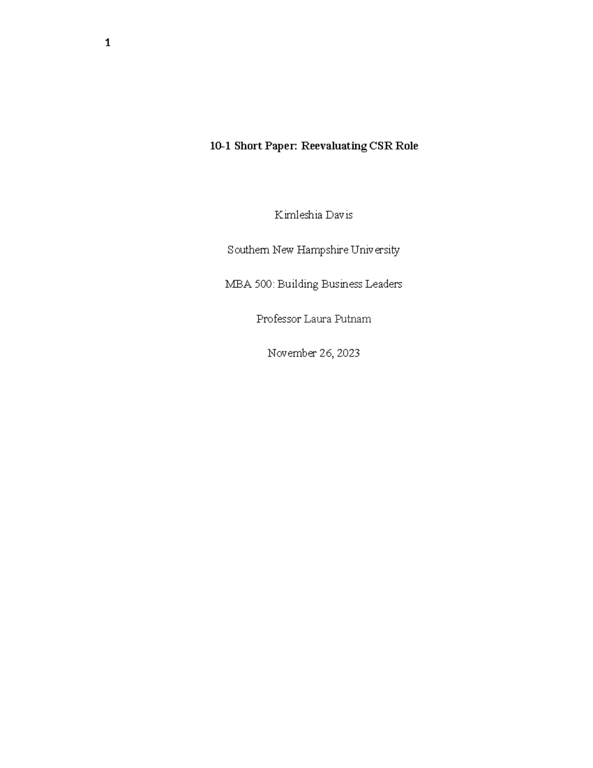 10-1 Short Paper re-evaluation - 10-1 Short Paper: Reevaluating CSR ...