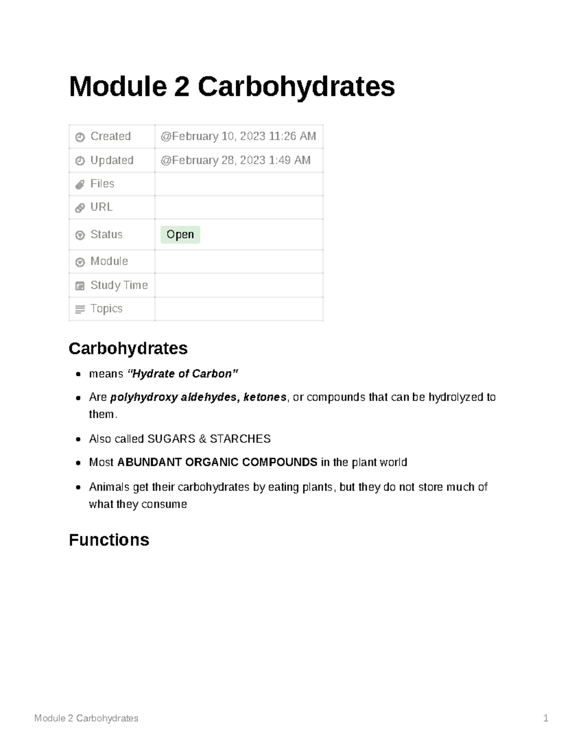 Module 2 Carbohydrates - Module 2 Carbohydrates Created Updated Files ...
