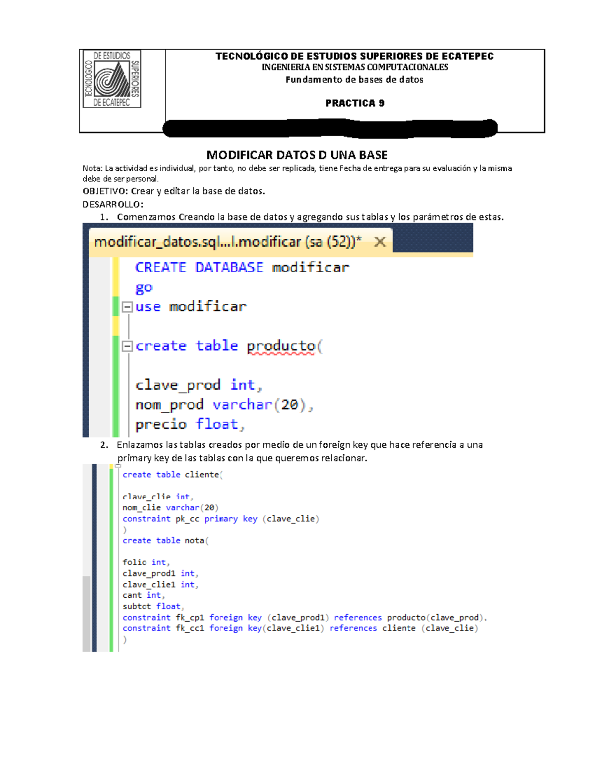Editar datos en MS SQL server management 18 - MODIFICAR DATOS D UNA ...