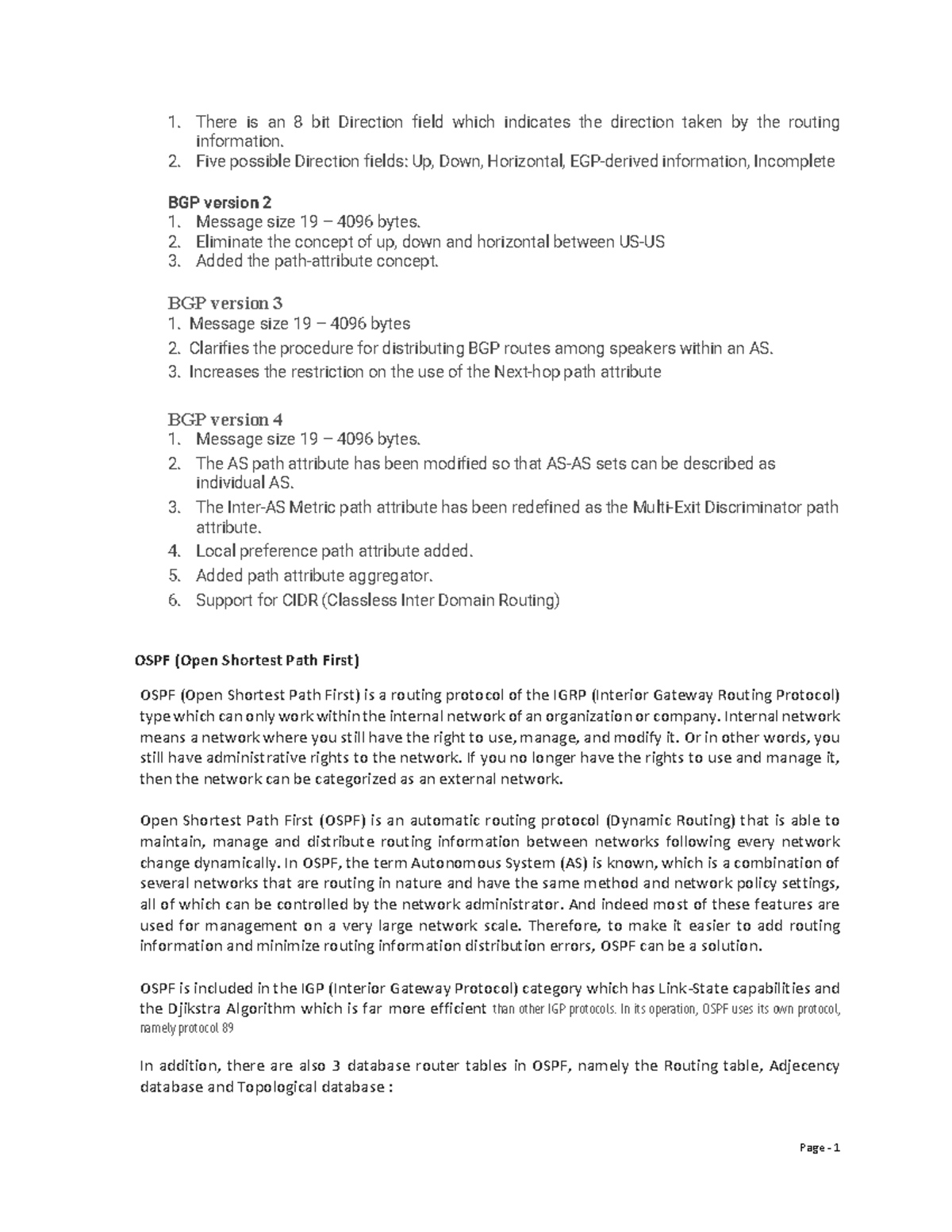 How Ospf Works How To Configure Ospf Backbone Area Page 1 1 There Is An 8 Bit Direction