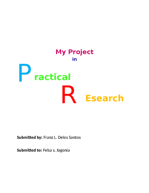 STEM Humss - Practical Research 1 Exam - THIRD QUARTER EXAMINATION ...