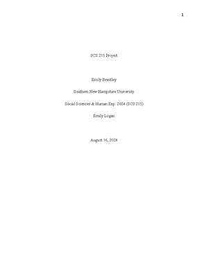 SCS 215 - Module 4 - hope you like! - Southern New Hampshire University ...