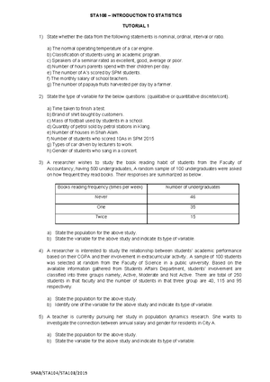 STA 108 Group Project - TABLE OF CONTENT ACKNOWLEDGMENT First and foremost, we would like to ...