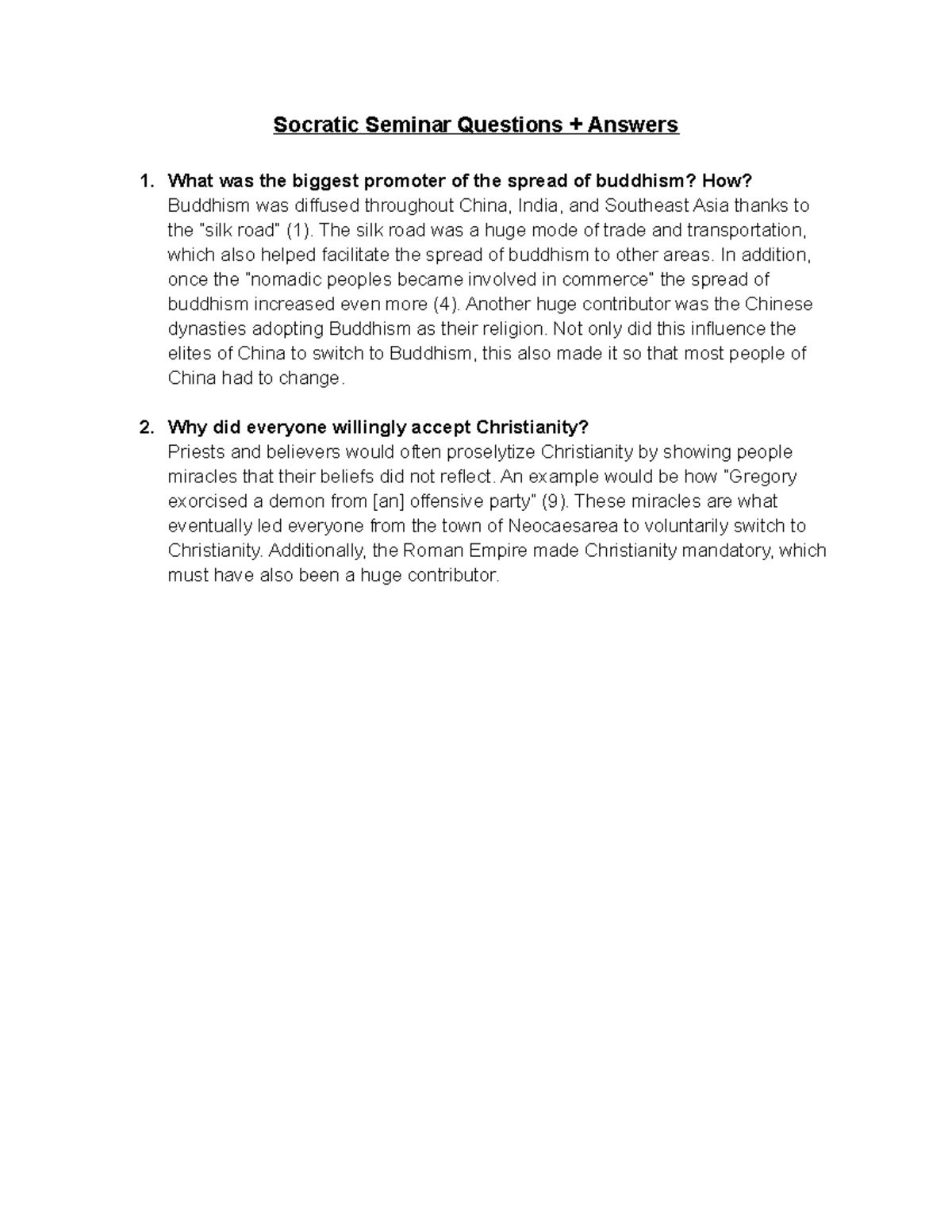 Socratic Seminar Questions + Answers - Socratic Seminar Questions ...