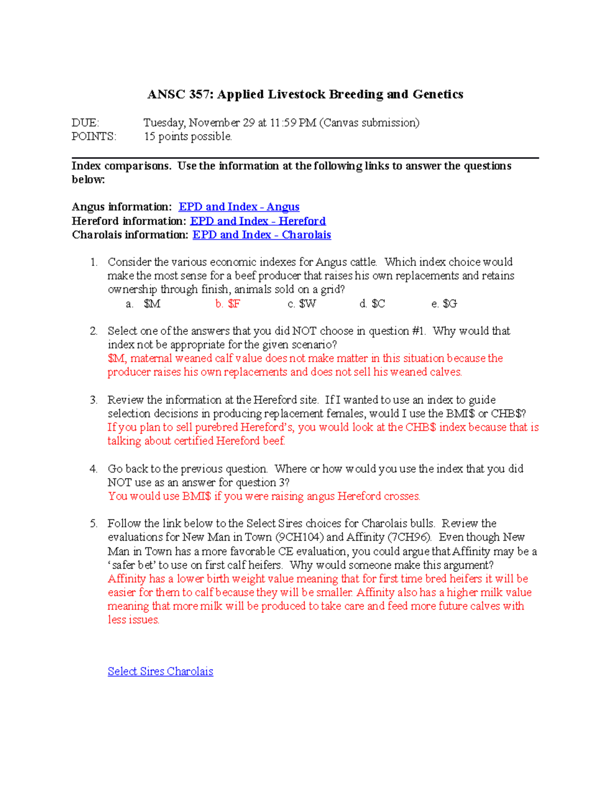 Problem set week 11 - Worksheet for applied livestock breeding and ...