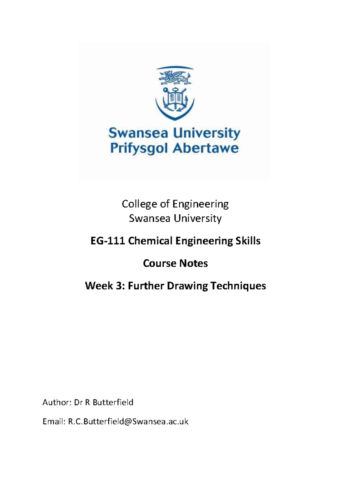 EG-111 Auto CAD notes - Week 3 - College of Engineering Swansea ...