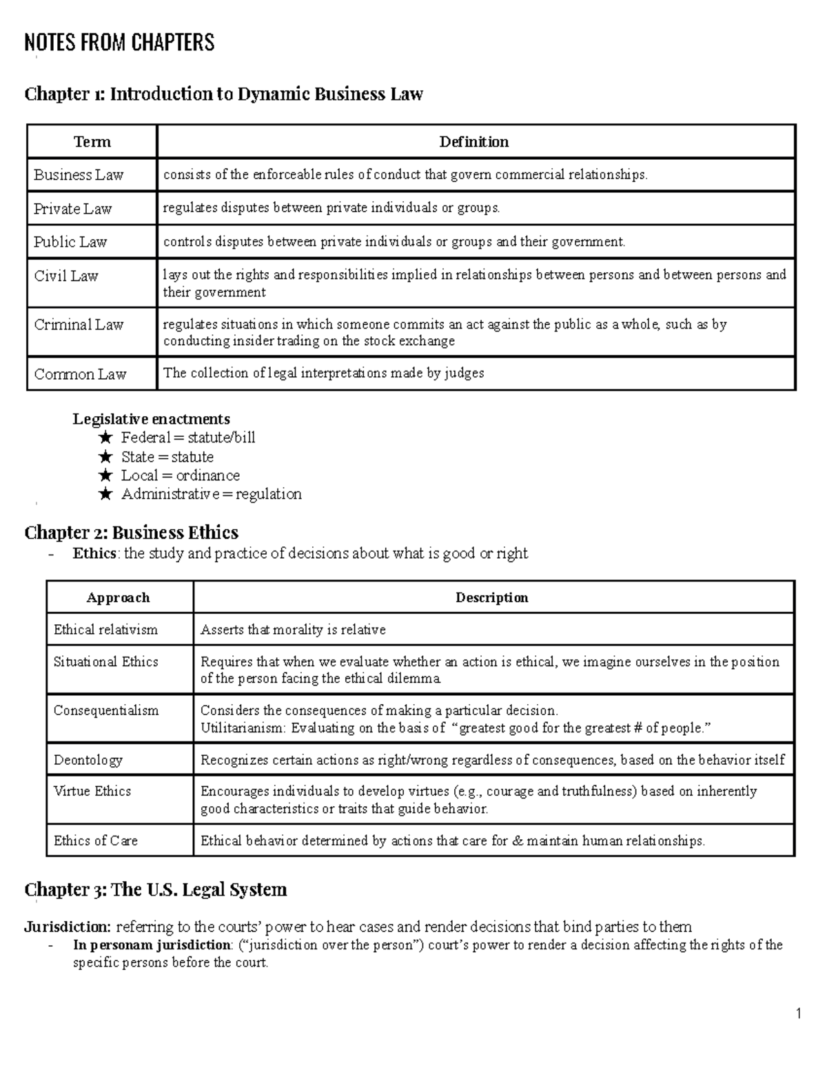 BLS Notes Exam 1 - Study guide for exam 1 Becker - NOTES FROM CHAPTERS ...