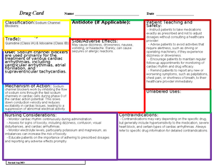 Drug card mod - Drug card #9 - Drug Card Name ...