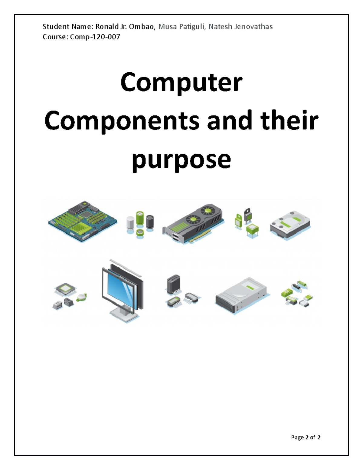 COMP-120Lab1 and Lab 2 (Software Fundamentals) - Course: Comp-120 ...