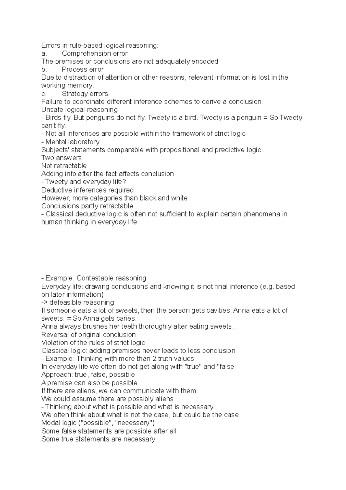 Errors in rule - Cognitive Psychology - Errors in rule-based logical ...