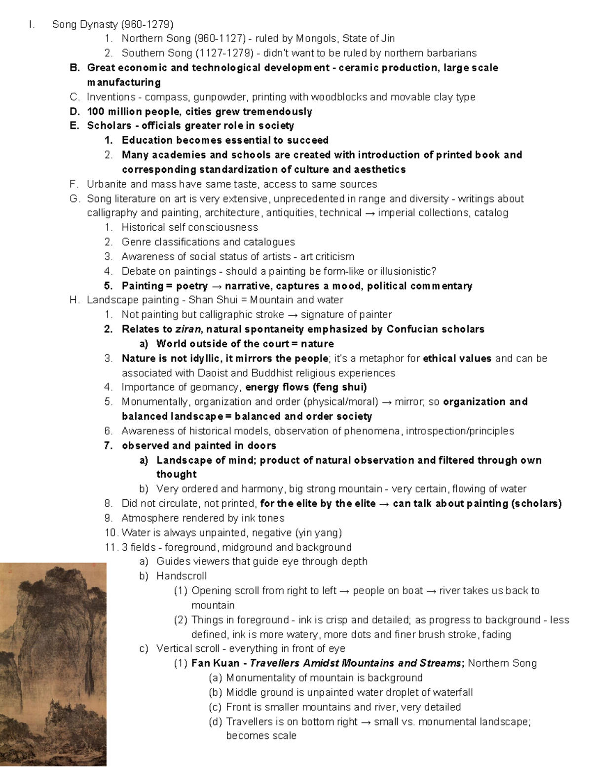 Week 9 Song - Pia Brancaccio - I. Song Dynasty (960-1279) 1. Northern ...