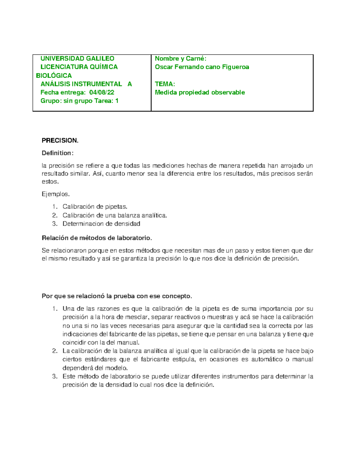 Metodos de medicion - de veneficio para estudiantes de química ...