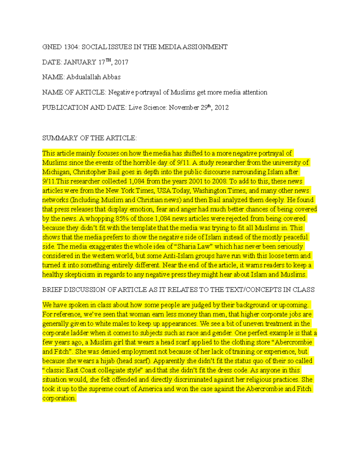 Social Issues In the News - GNED 1304: SOCIAL ISSUES IN THE MEDIA ...