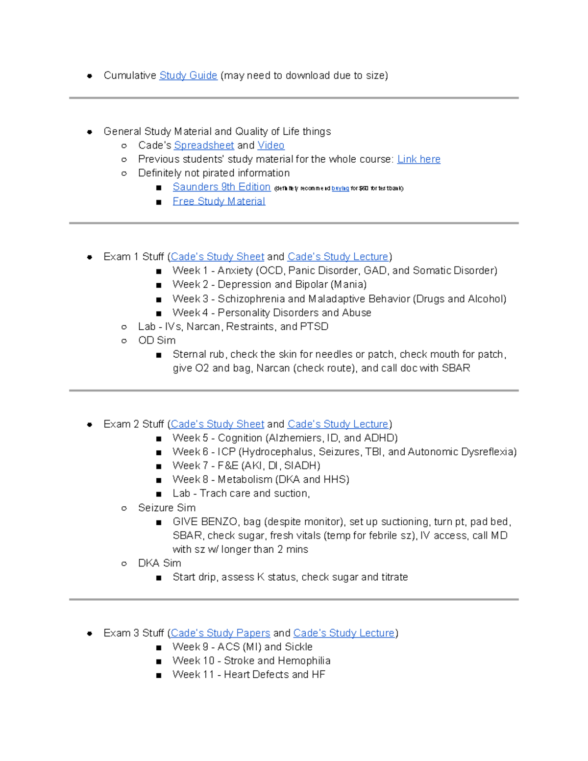 2400 Study Material - Cumulative Study Guide (may need to download due ...