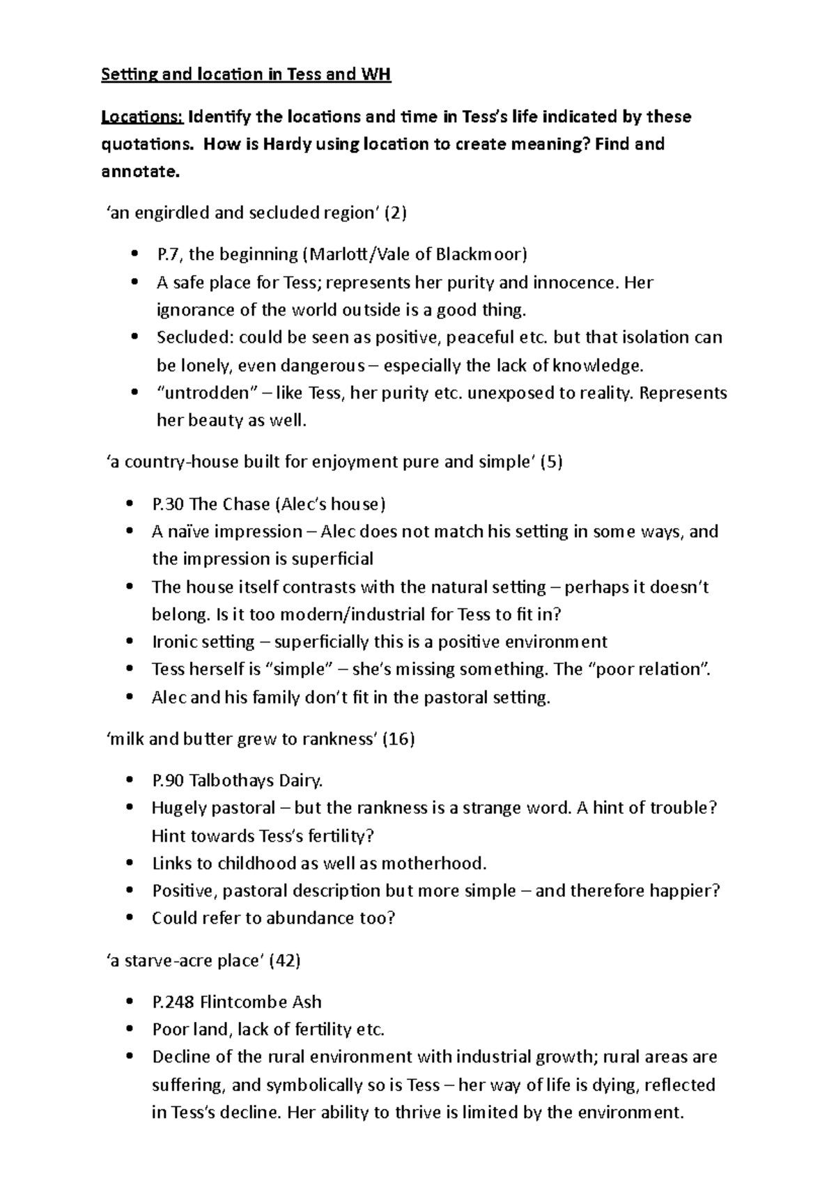 Tess and WH setting revision 13A - Setting and location in Tess and WH ...