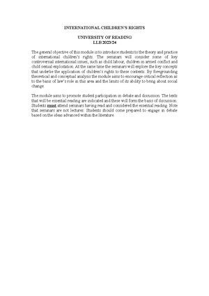 Seminar 6 Child Soldiers - Seminar 6: Child Soldiers Alison Bisset 12 ...