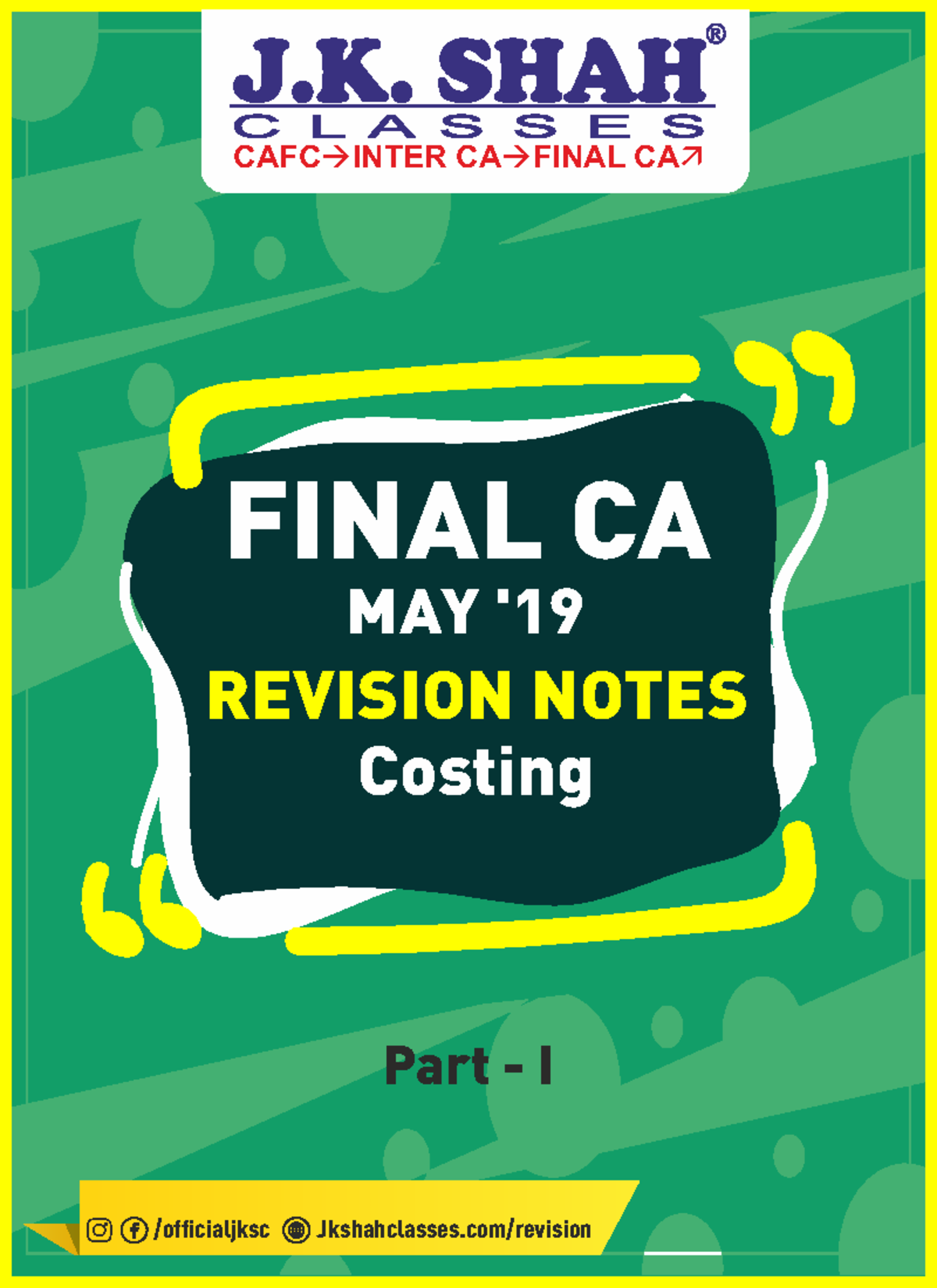 Cost-1 - full description in details - FINAL CA REVISION NOTES MAY ...
