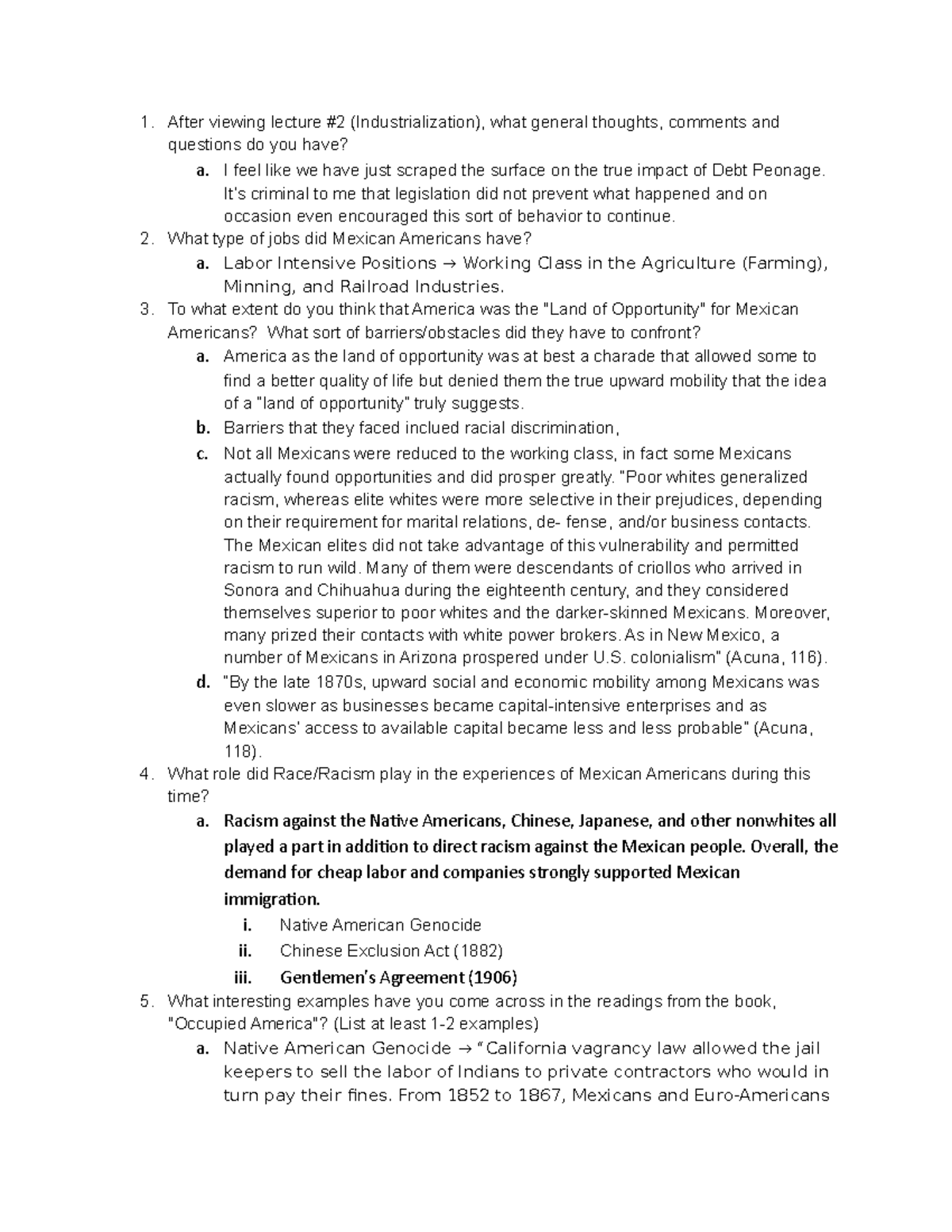 3 - Industrialization 2 - After viewing lecture #2 (Industrialization ...