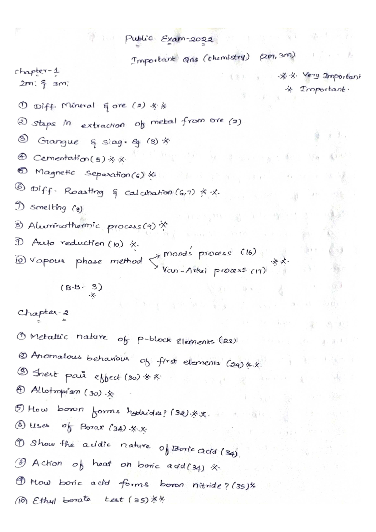 Chemistry vol-1 imp ques - Studocu