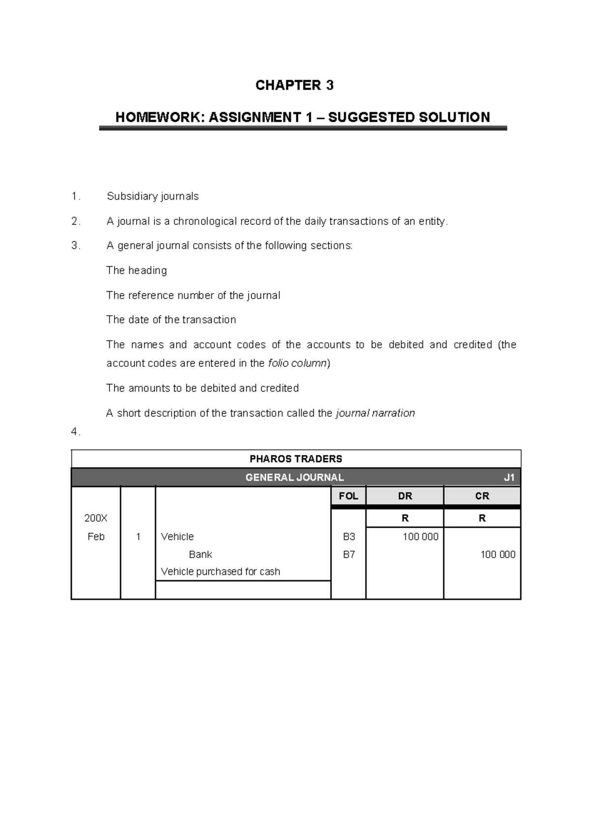 13Ch - Tutorial homework - CHAPTER 3 HOMEWORK: ASSIGNMENT 1 – SUGGESTED ...