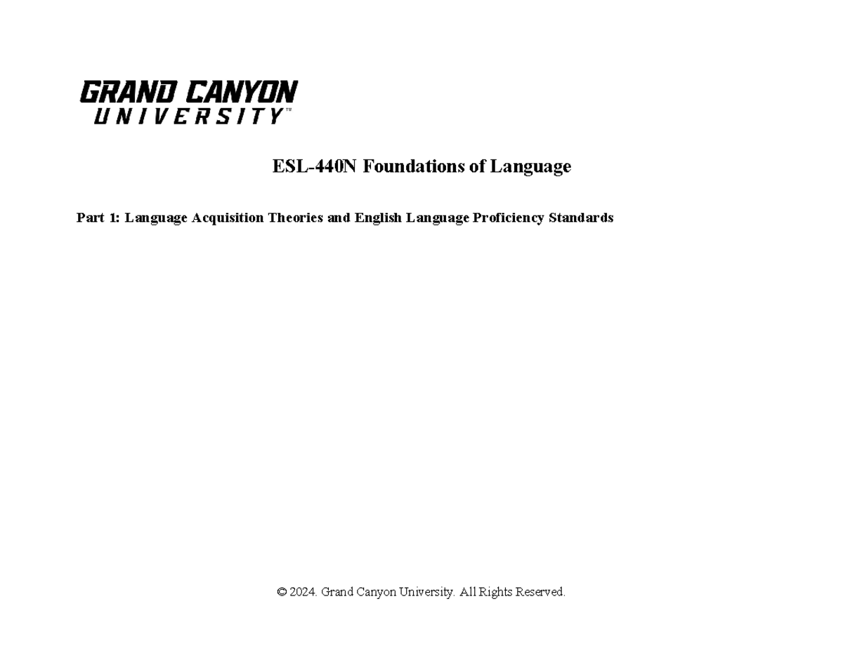 2 Foundations of Language - ESL-440N Foundations of Language Part 1 ...