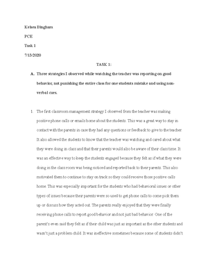 Task 3 - Preclinical Experiences - No revisions needed - C935 - WGU ...