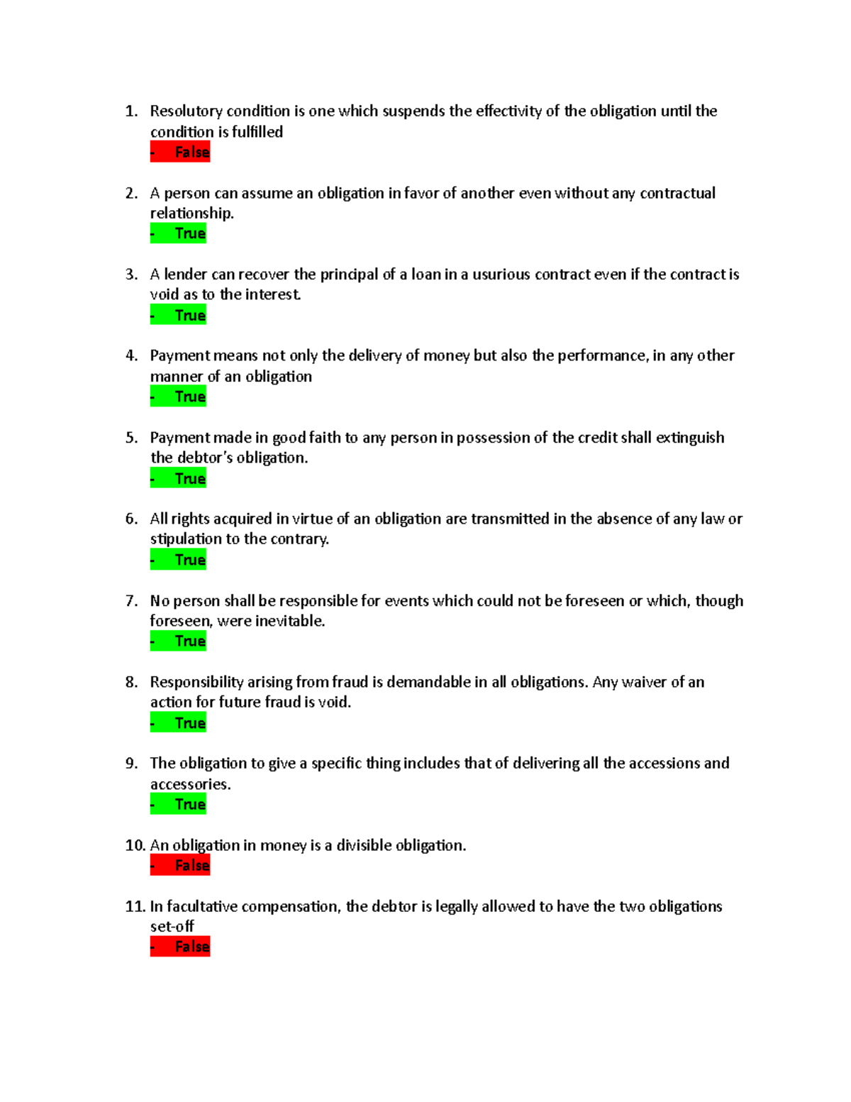 Kahoot Part 2 - acccountinnggggg - Resolutory condition is one which ...