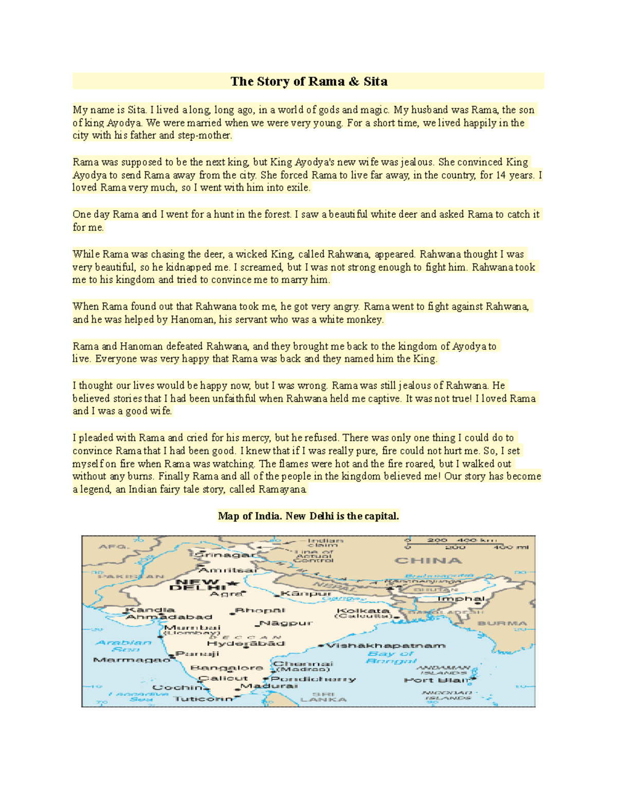 Rama Sita - The Story of Rama and Sita - The Story of Rama & Sita My ...