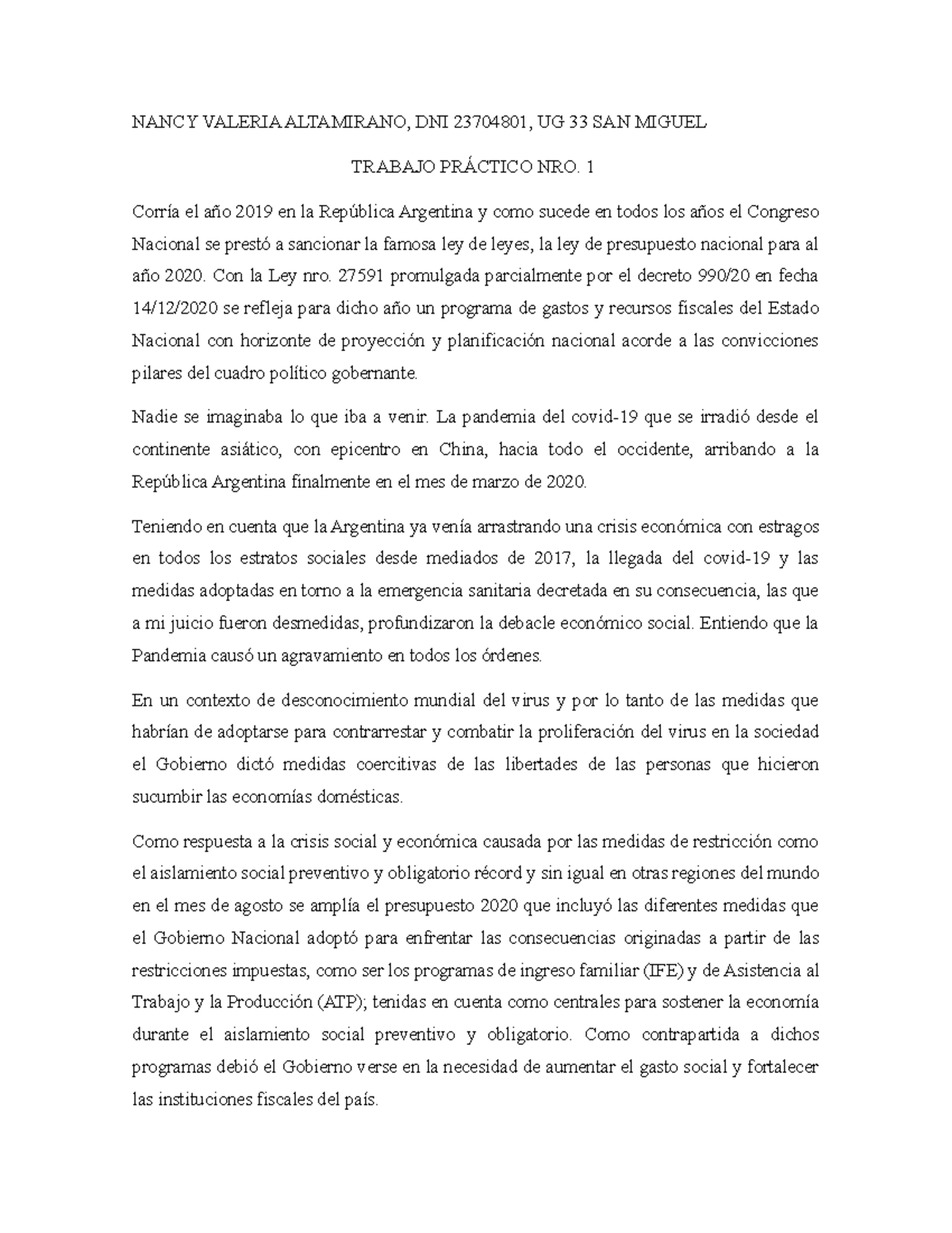 TP Financiero - NANCY VALERIA ALTAMIRANO, DNI 23704801, UG 33 SAN ...