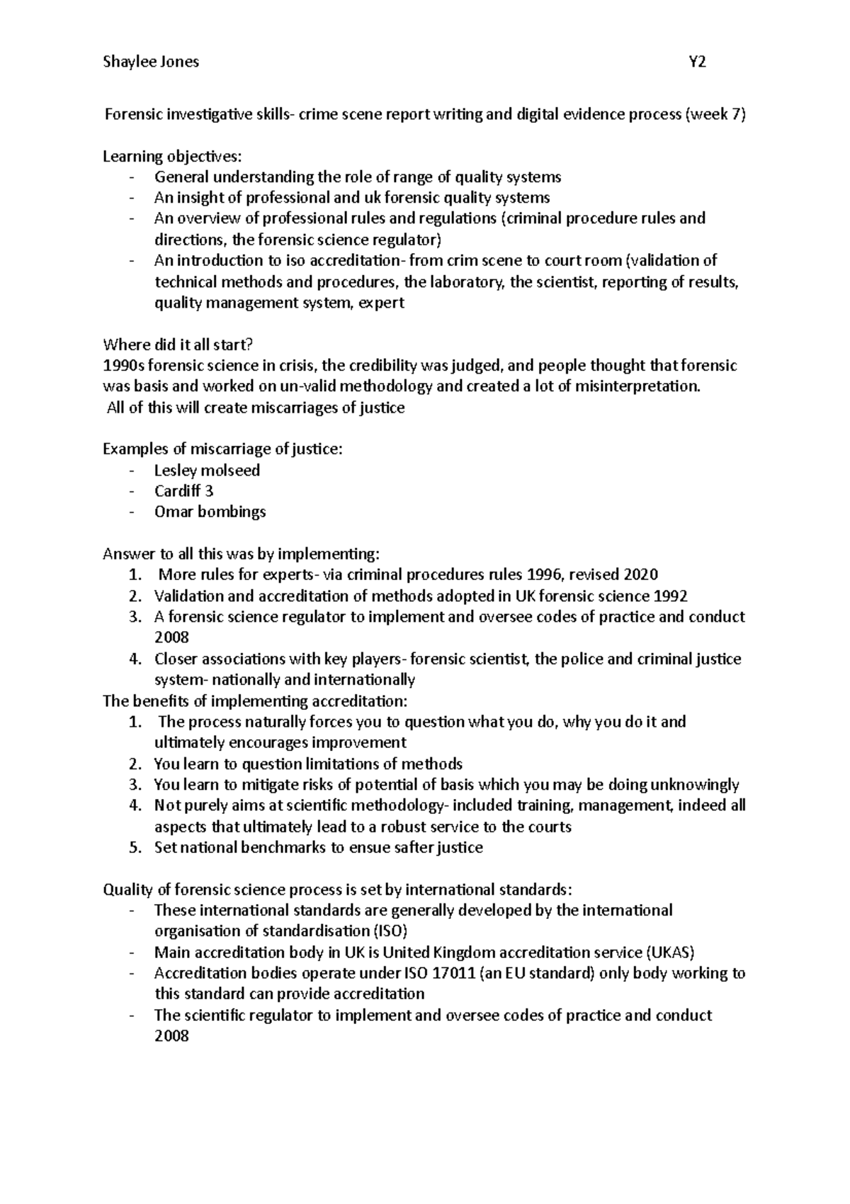 FIS- week 7 - Document containing lecture notes on this module ...