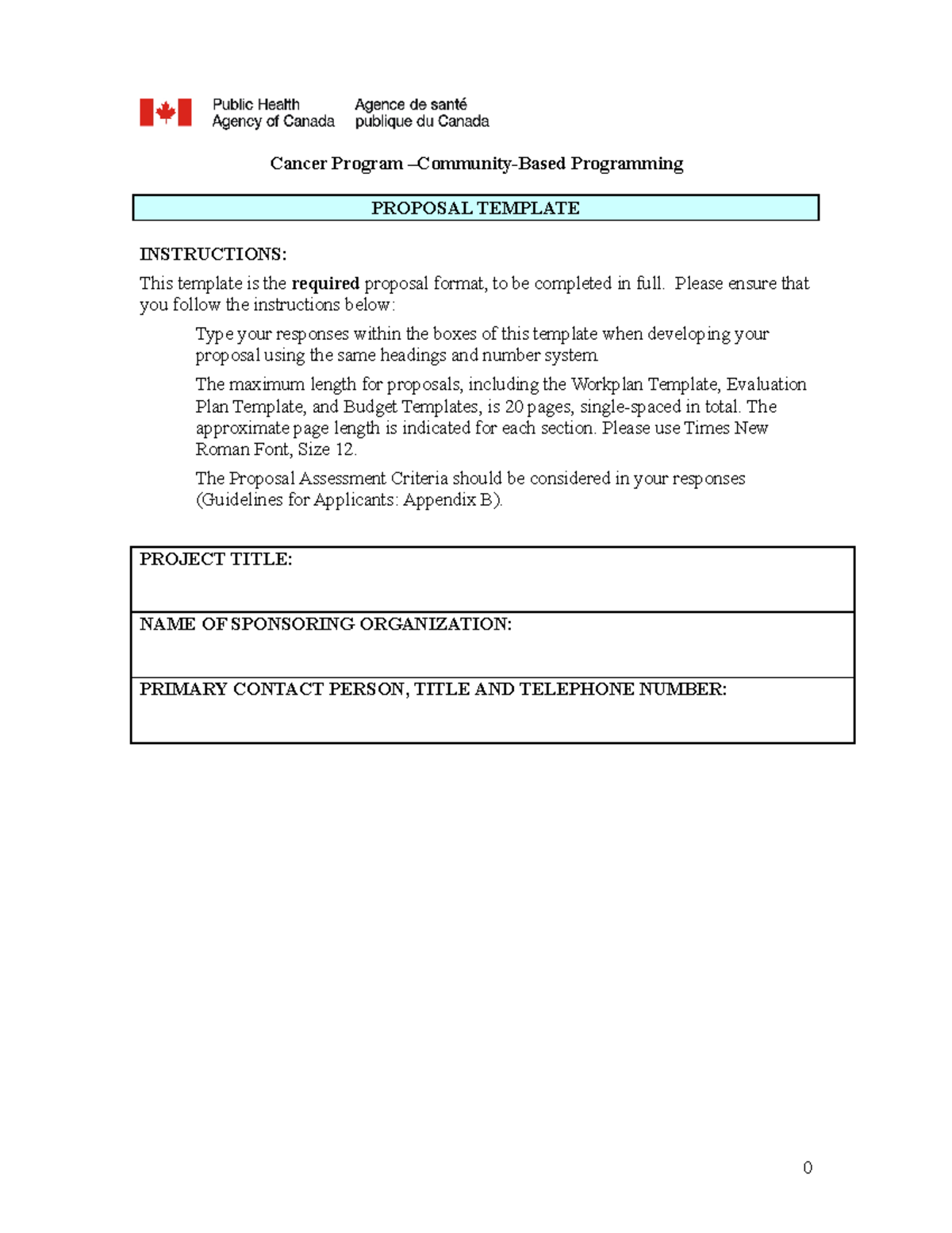 Project proposal template 02 - Cancer Program –Community-Based ...
