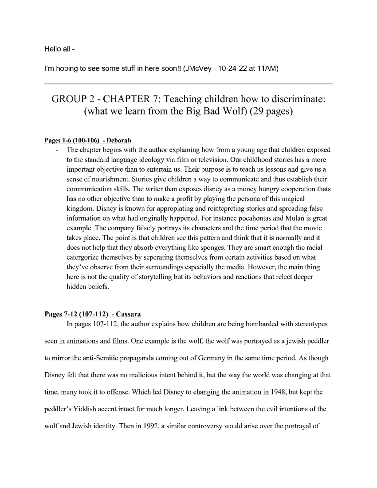 Review Submission History Group Project Step 1 - Summarizing - FIQWS ...