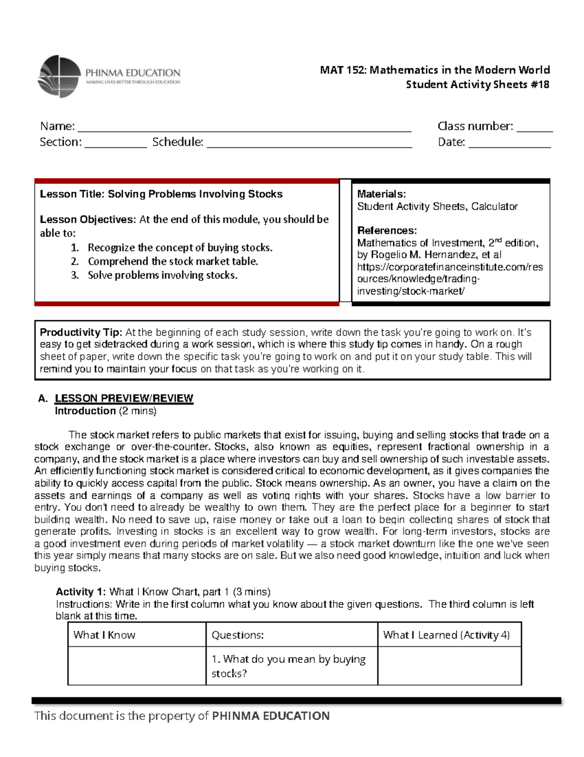 MAT 152 SAS#18 2324 - This file contains questions about the following SAS modules: I hope you ...