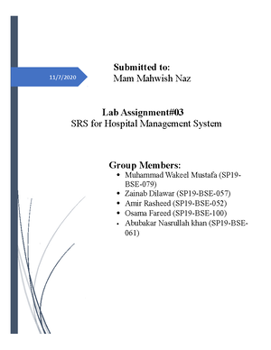 SRS - SRS of a Library Management System - Title: Library Management ...