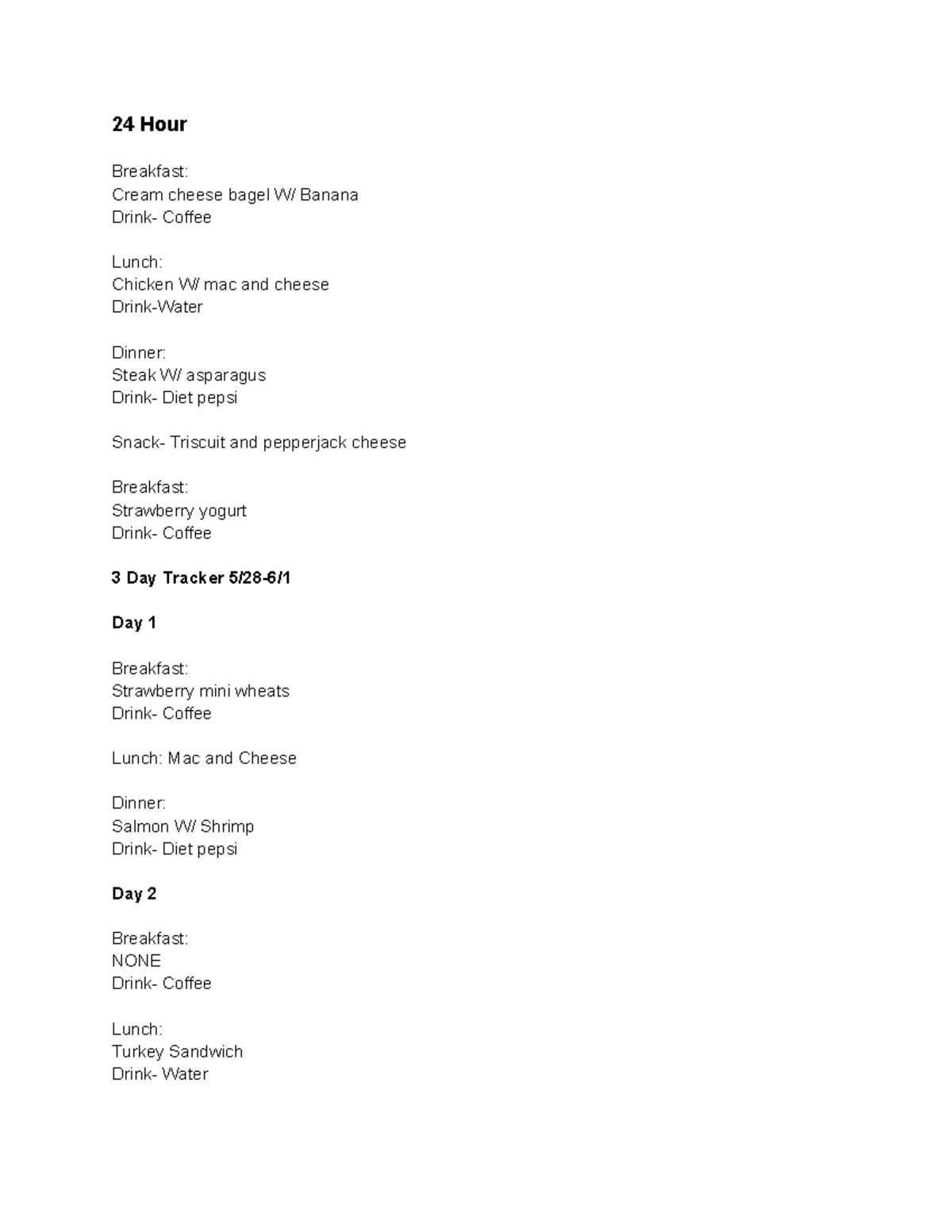 Carly warner 50 points - day to day menu - 24 Hour Breakfast: Cream ...