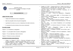 Cours de Management 2 Le Manager Rôles activités et qualités Prof ...
