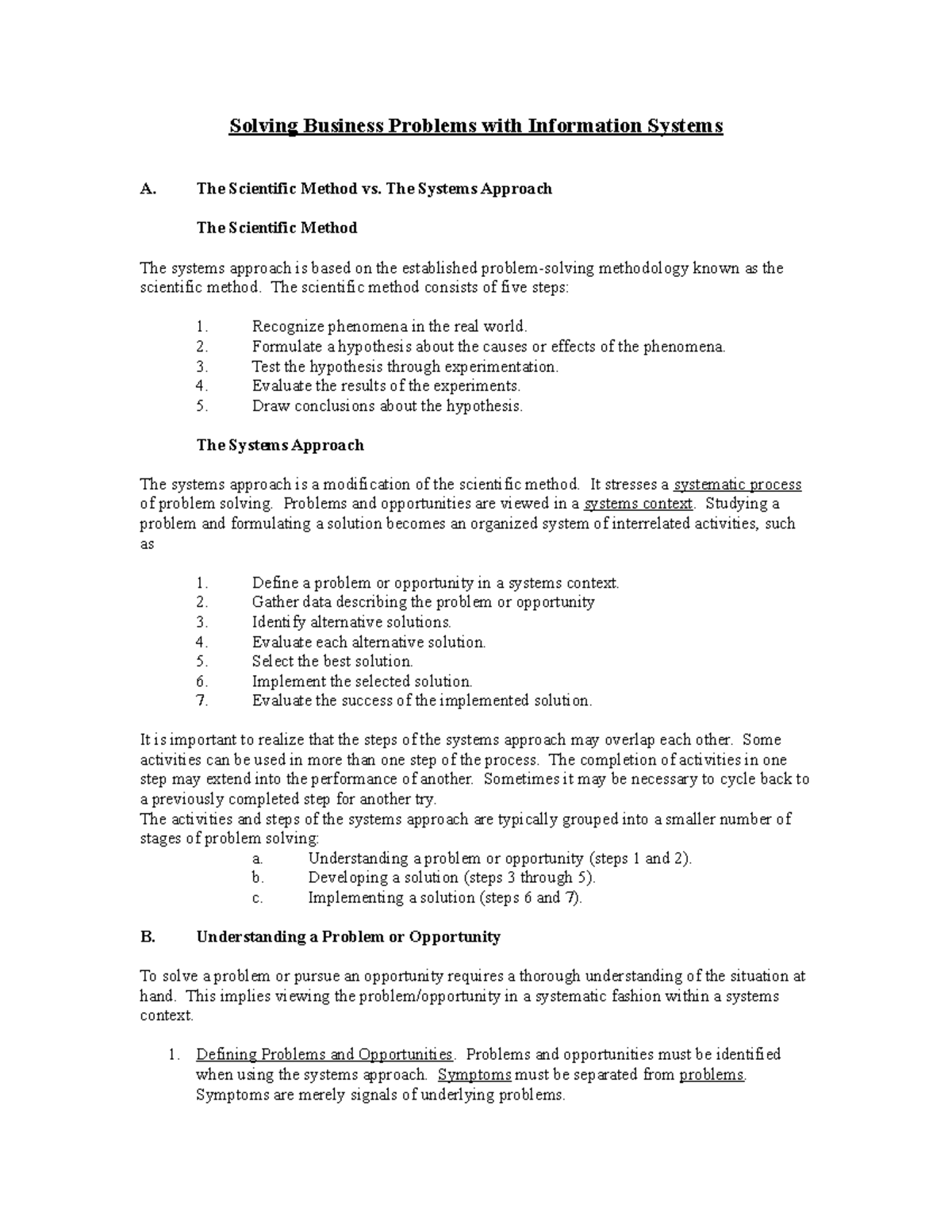 BCA-3rd sem MIS Unit1 Lecture 3 Solving Busness Problem Smita Tripathi ...