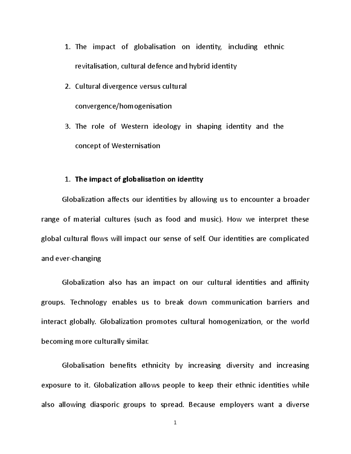 Globalisation-and-identity - The impact of globalisation on identity ...