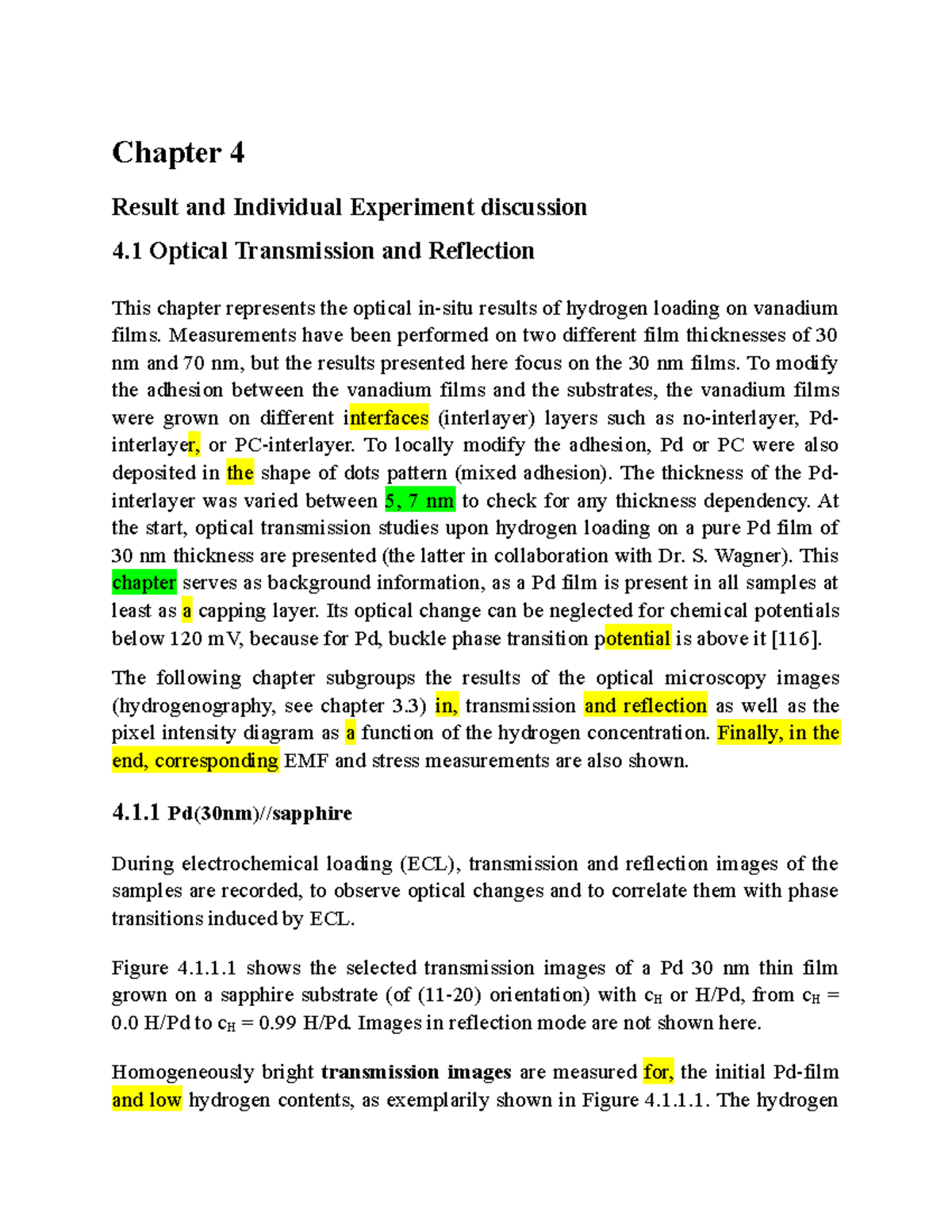 Chapter 4 - assignment - Chapter 4 Result and Individual Experiment discussion 4 Optical - Studocu